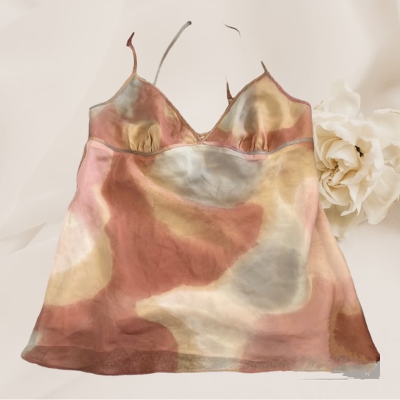 Theory | Tops | Theory Linney Watercolor Strappy Cami | Poshmark